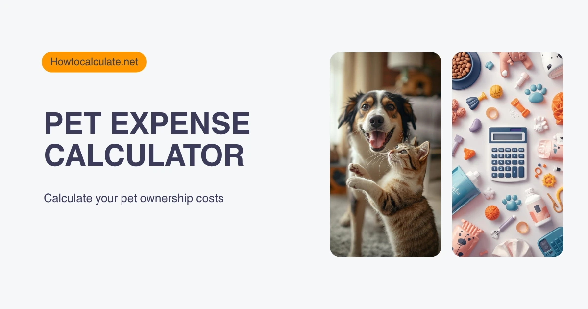 Pet Expense Calculator 2025 - Calculate True Pet Ownership Costs