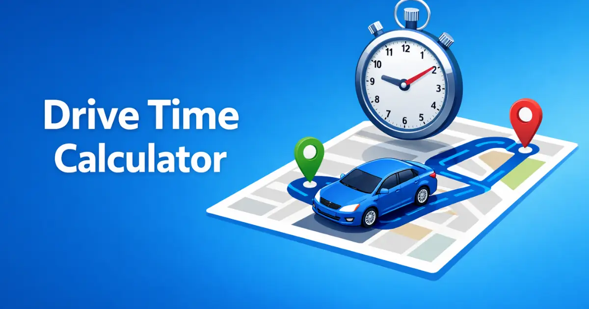 Drive Time Calculator - Calculate Travel Time, Distance & Fuel Costs